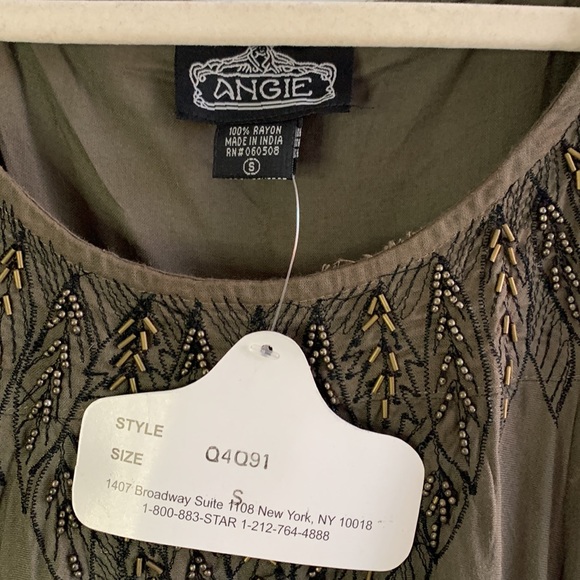 Angie | Dresses | Angie Boho Olive Green Dress | Poshmark